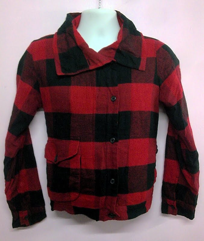 RED CHECKERED JACKET (SOLD) ~ different class bundle