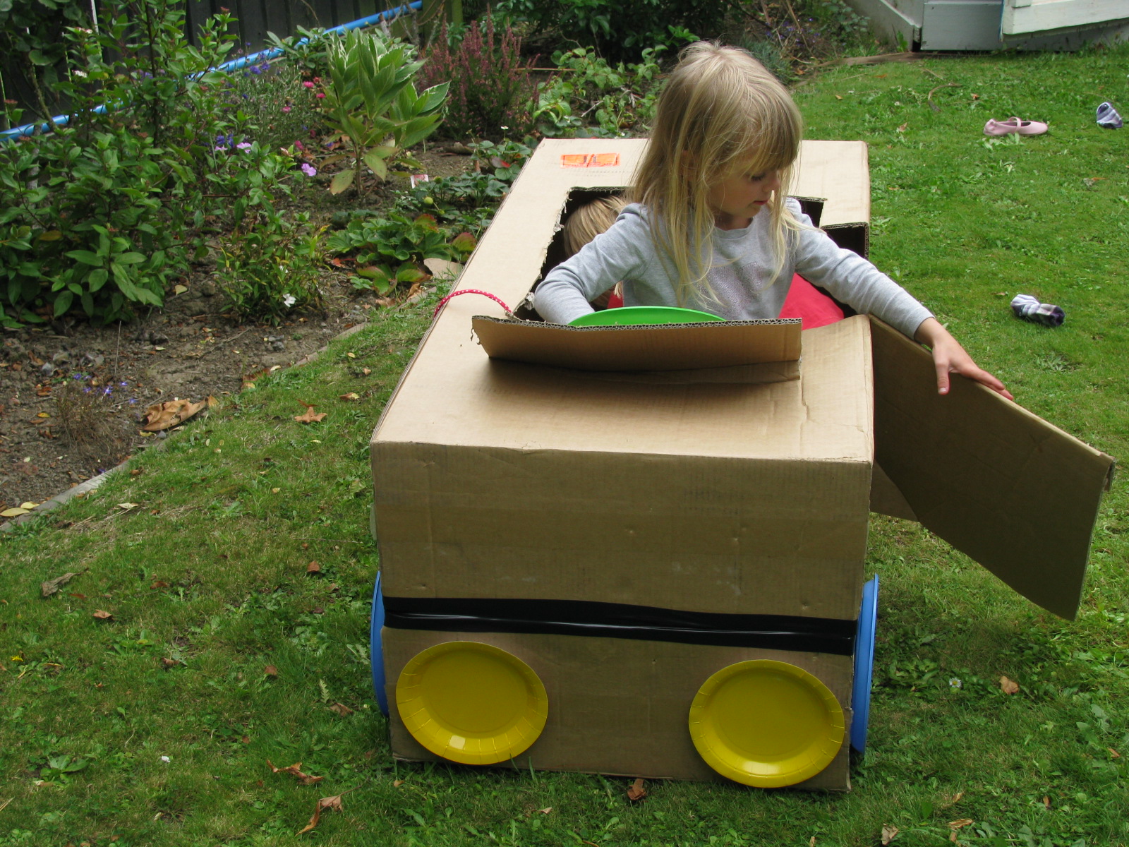 whimsy: a cardboard car