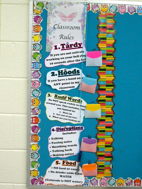 Middle School Classroom Rules System