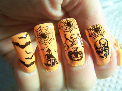Nicky'S Nails'N Stuff: "Holiday Stomp" Halloween Challenge Orange ...