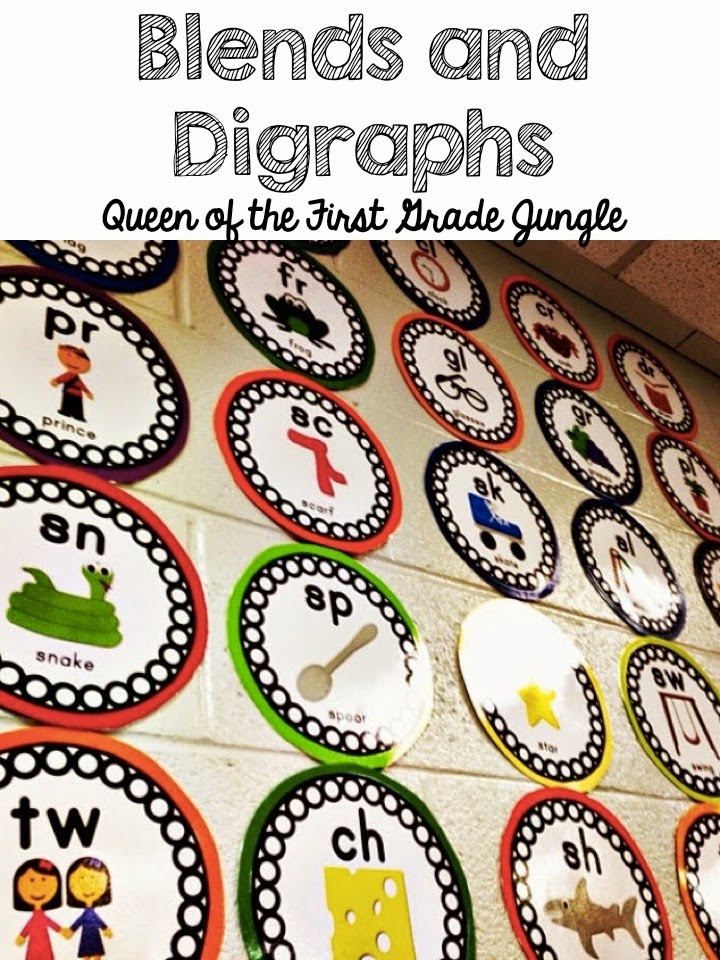 Final Blends and Digraphs Unit and THE SALE! - Queen of the First Grade ...