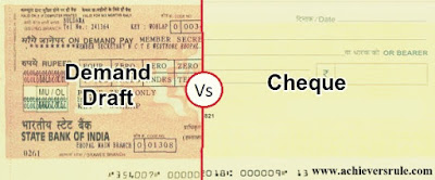 Details about Cheque vs. Demand Draft (DD)