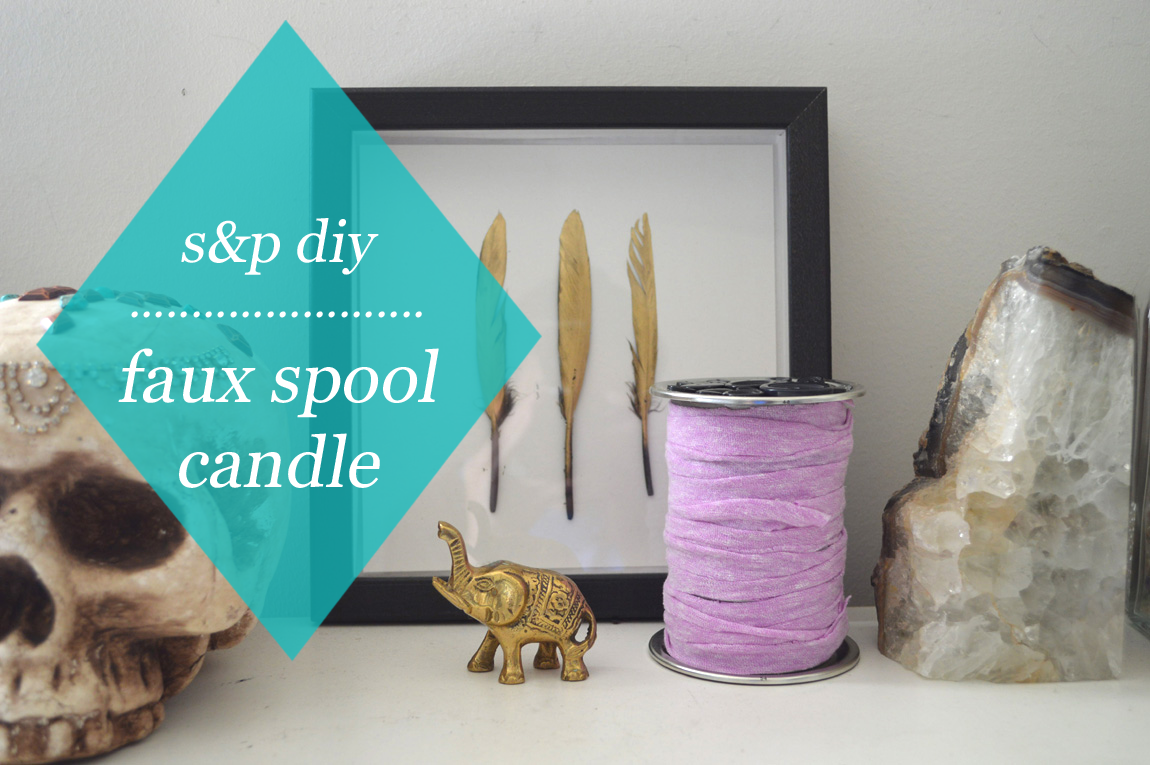 DIY: Faux Spool Candle