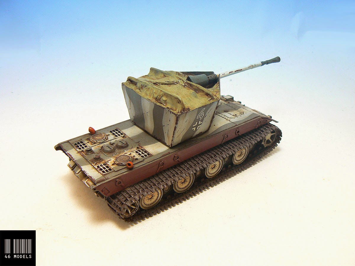 46 MODELS by Tomasz Bajer : German E-100 "Ostwind II" Winter camo 1/72