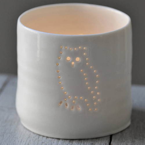My Owl Barn: Luna Light: Ceramic Tea Light Holders