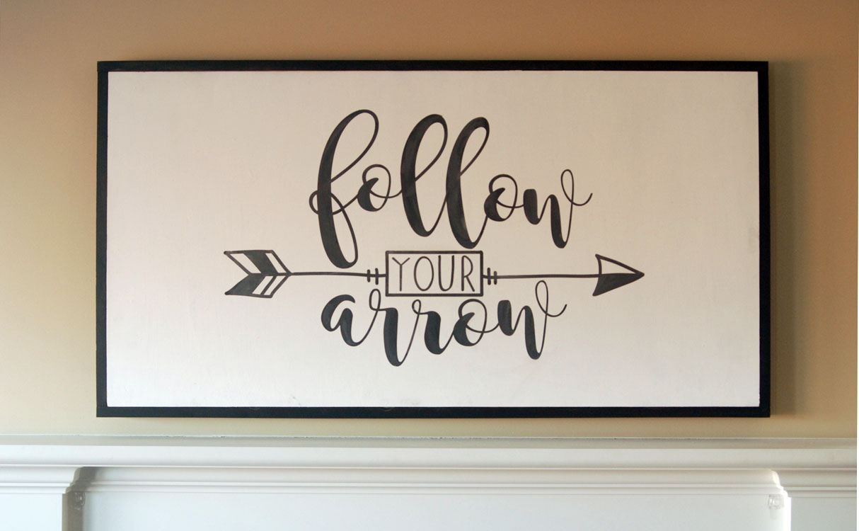 How to make a Large Framed Sign - Burton Avenue