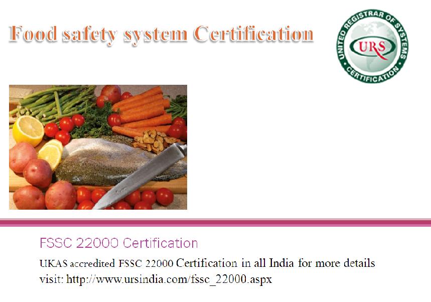 Food Safety System Certification FSSC 22000