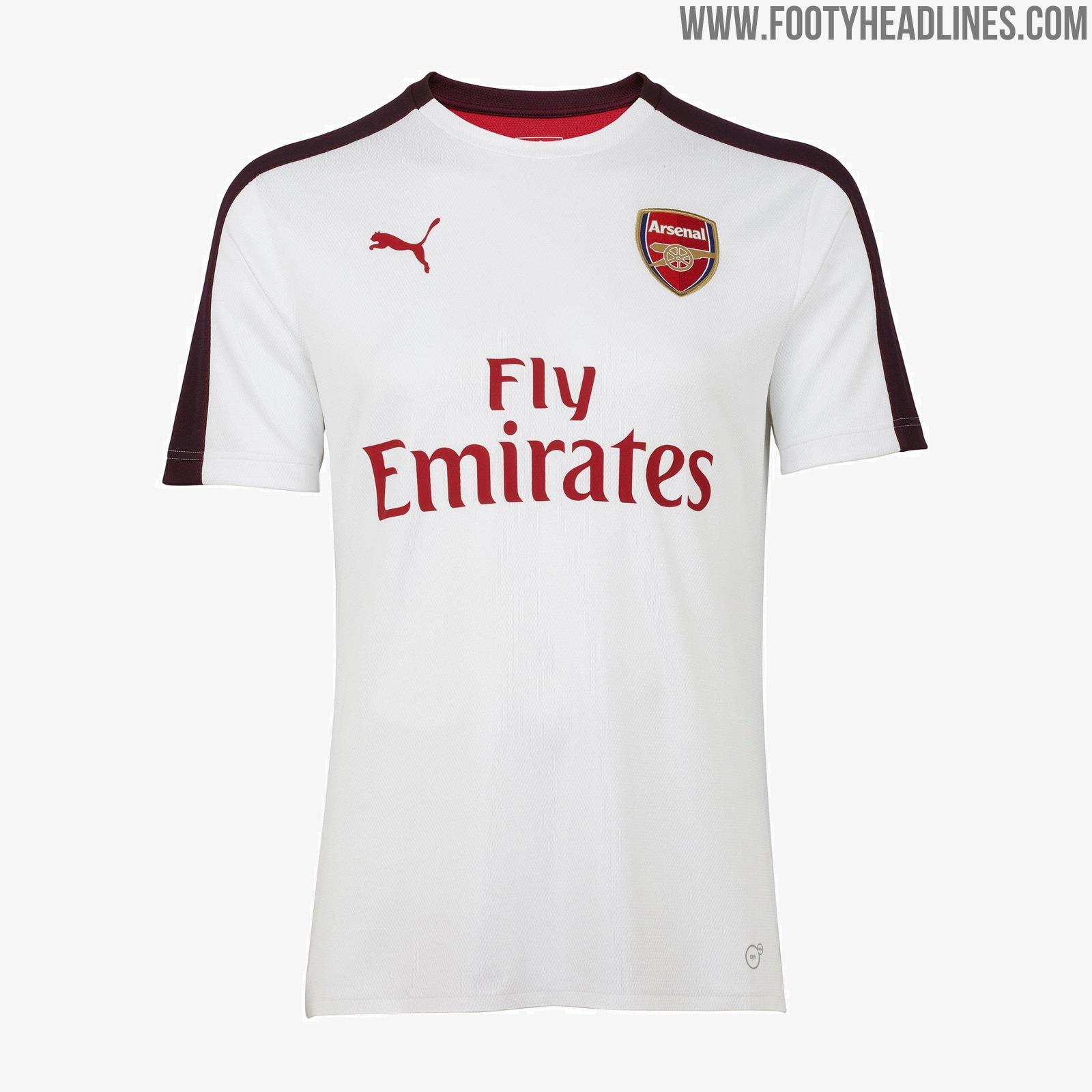 Arsenal 18-19 Home Anthem Jacket and Pre-Match Shirt Released - Footy ...