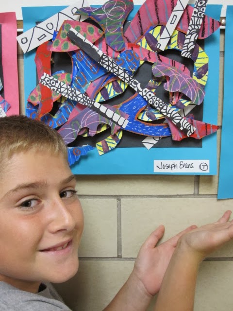 Lake and Hartville Elementary Art: 5th Grade ABSTRACT STELLA SCULPTURES