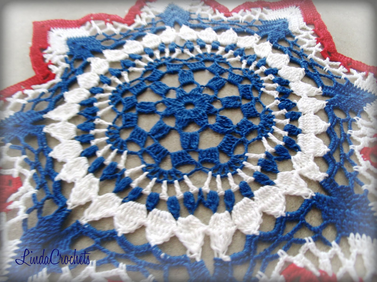 Linda Crochets: Star Doily