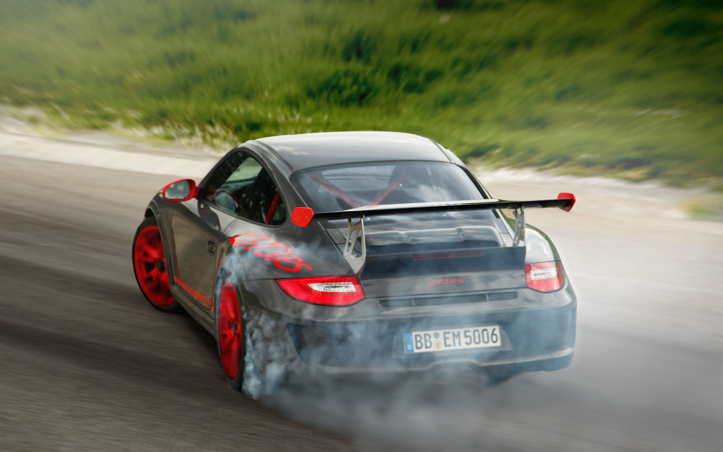 Drifting Porsche on Highway HD Wallpaper ~ The Wallpaper Database