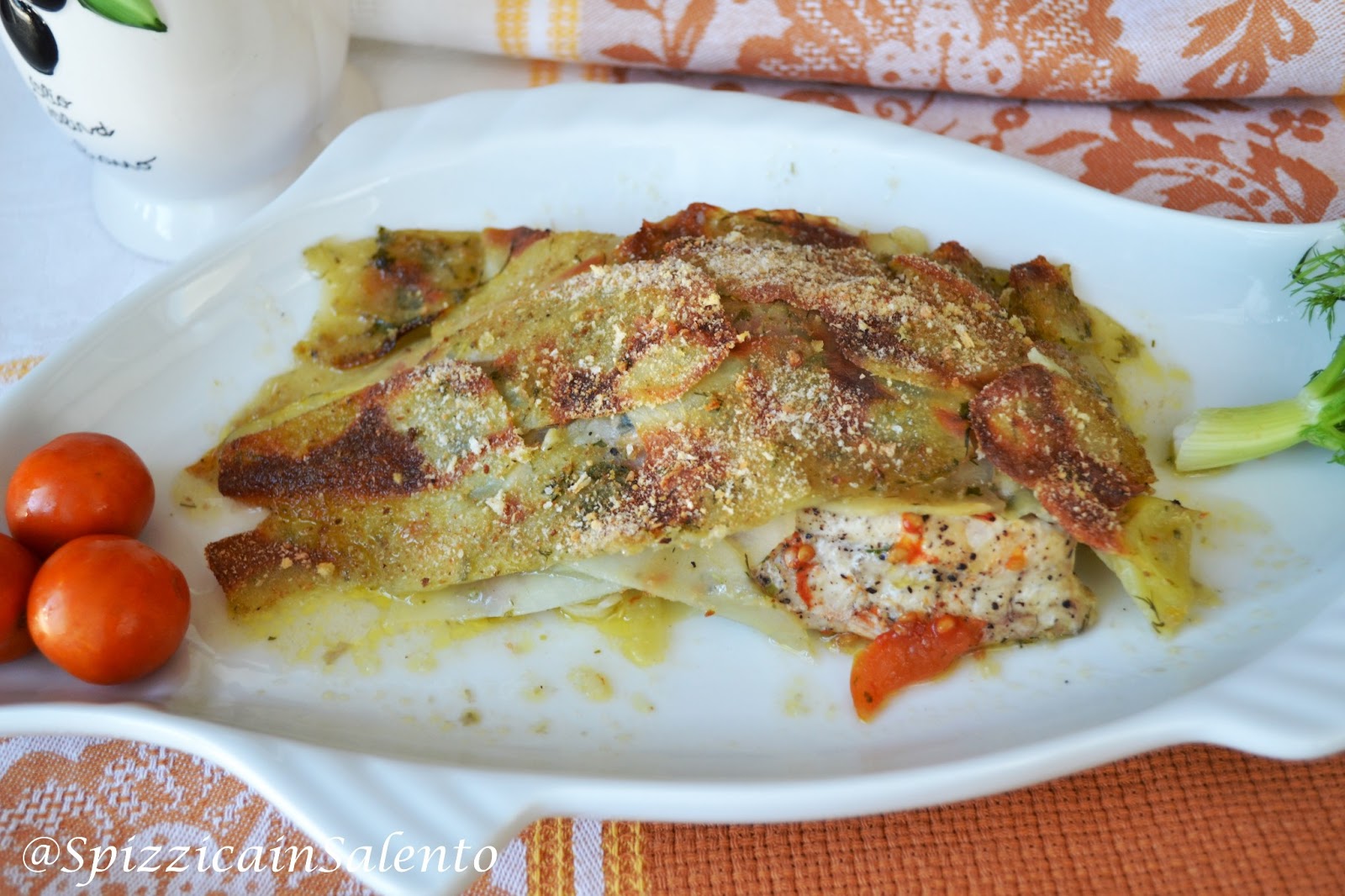 Spizzica in Salento...: Filetti di Ricciola in Crosta di Patate