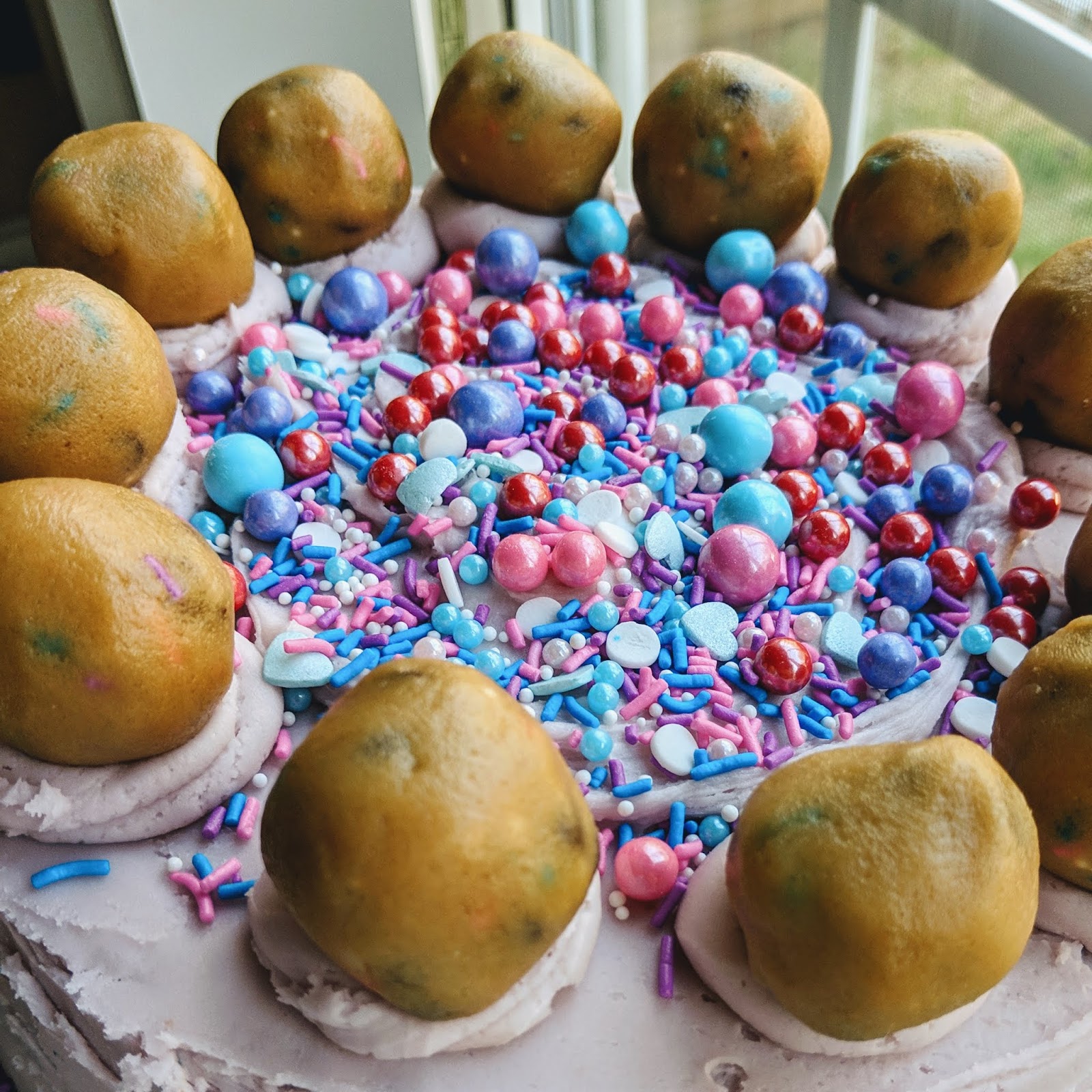 Jenny Bakes: Funfetti Cookie Dough Cake from Cake Confidence