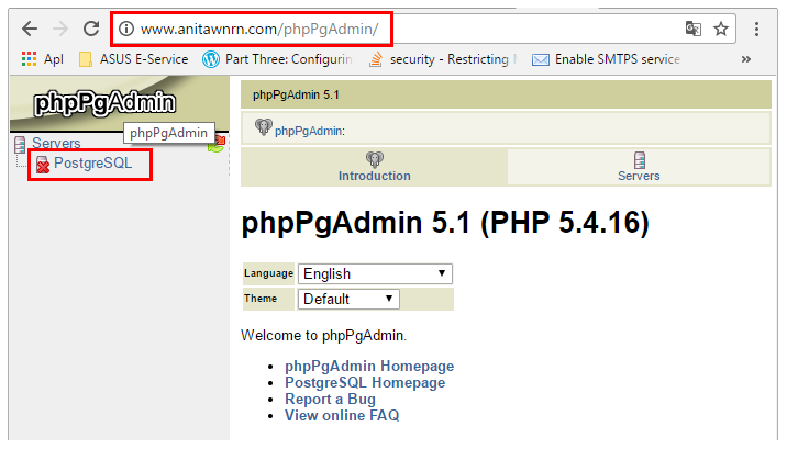 LAB 9.2 PhpPgAdmin PostgreSQL CentOS 7 ~ Newbie