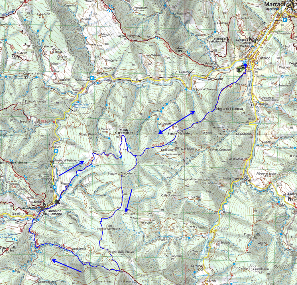 Escursionismo a 360°: Tra Biforco e Crespino del Lamone (E)