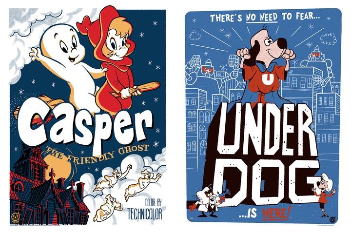 The Blot Says...: Casper the Friendly Ghost & Underdog Screen Prints by ...