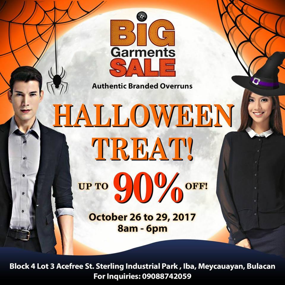 Manila Shopper: Big Garments SALE at Meycauayan Bulacan: Oct 2017