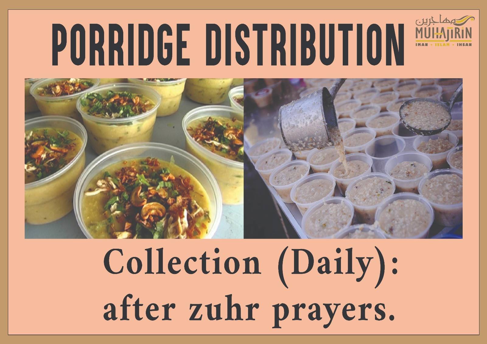 Suroor Asia: Singapore Ramadhan porridge distribution, week 3, 2018
