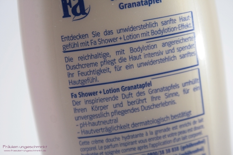 Fa Shower + Lotion Duschcreme Granatapfel | Review | Beauty Blog von ...