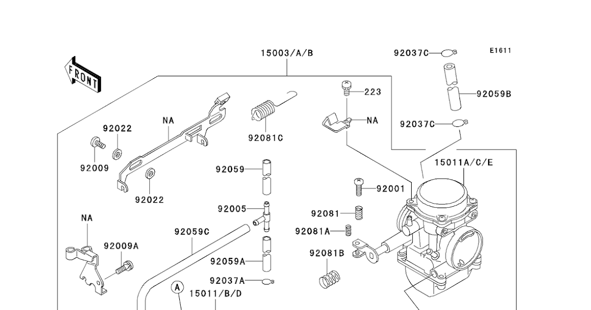 Kawasaki ER5 Part Diagrams: Carburetor