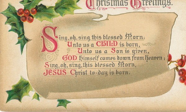 Nothing But Limericks: Christmas Greetings Limerick (Christ Today Is Born)