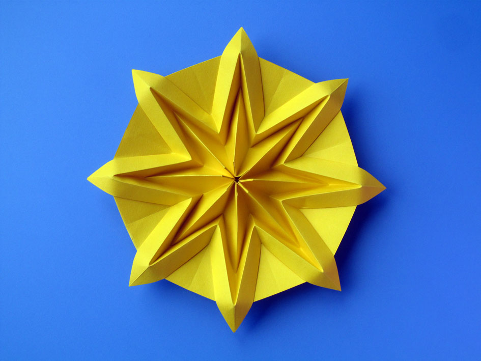 Origami poesie di carta: Sole - Sun