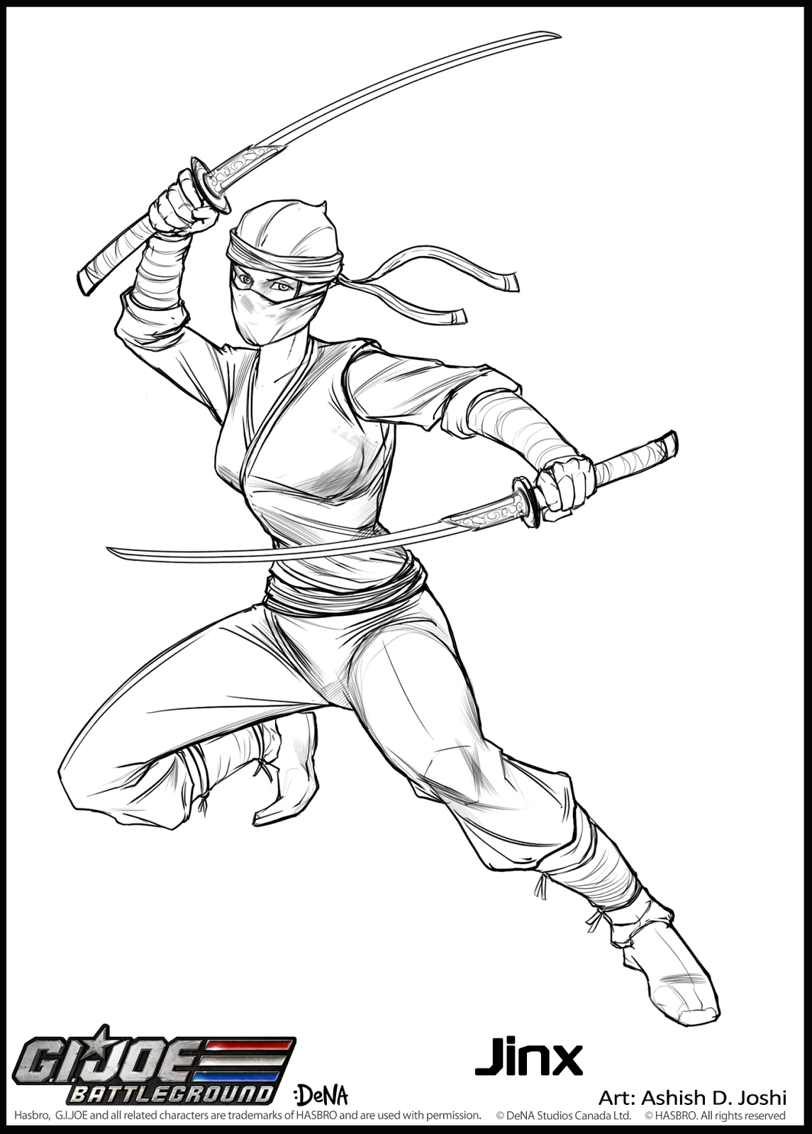 ATOMIC HERMIT: G.I.JOE Battleground line Art