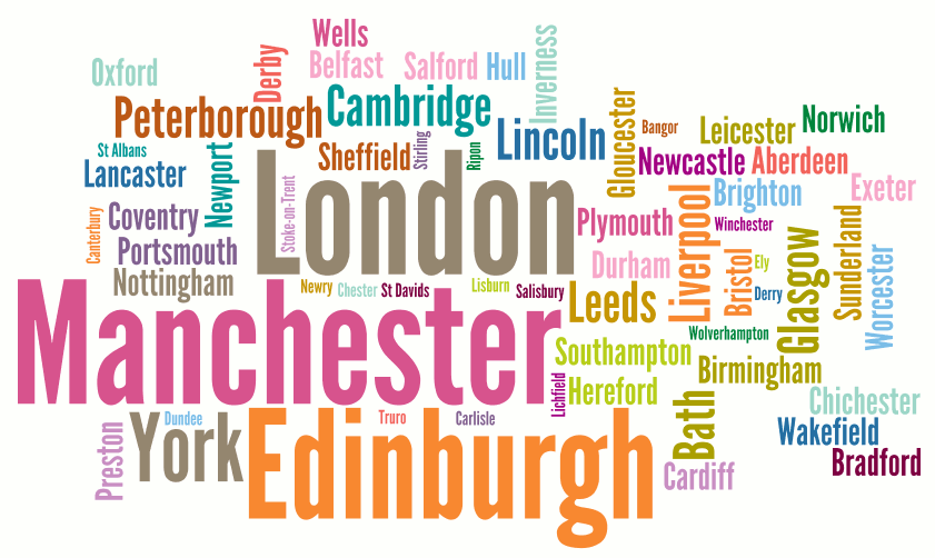 PROYECTO BILINGUE CBM: List of Cities in The United Kingdom ( Wikipedia )