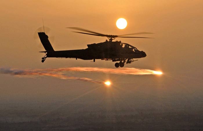 In pictures, Powerful showing of AH-64 Apache attack helicopter