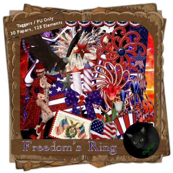 Digicats (and Dogs): Independence Day Treat: Freedom's Ring