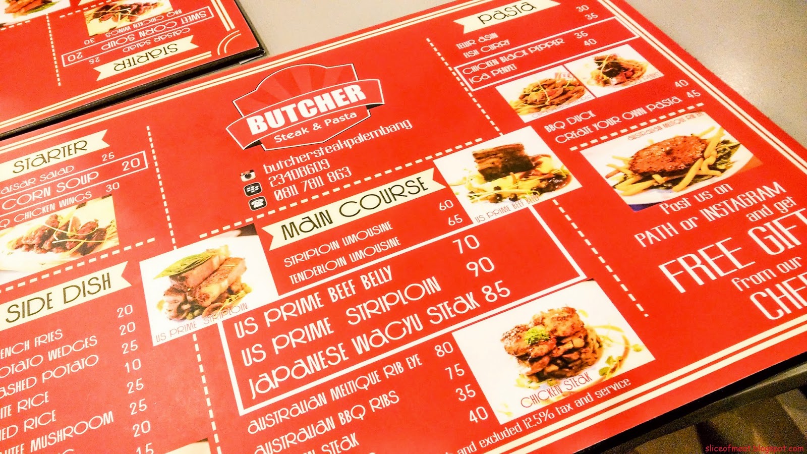 BUTCHER Steak and Pasta - Slice of Meat