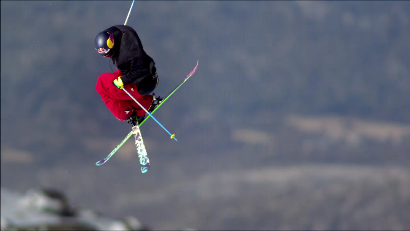 Ski shot à 1000fps ultra slow motion