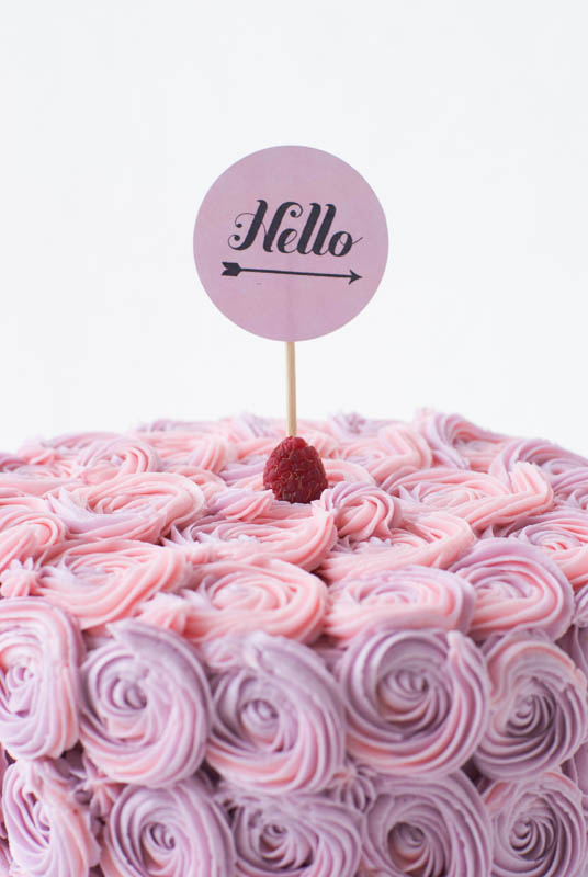 Rose Buttercream Cake Tutorial for Poppytalk! - Coco Cake Land