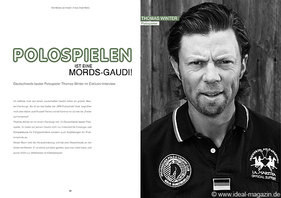 IDEAL! Interview Magazin: Interview mit Deutschlands bestem Polospieler ...