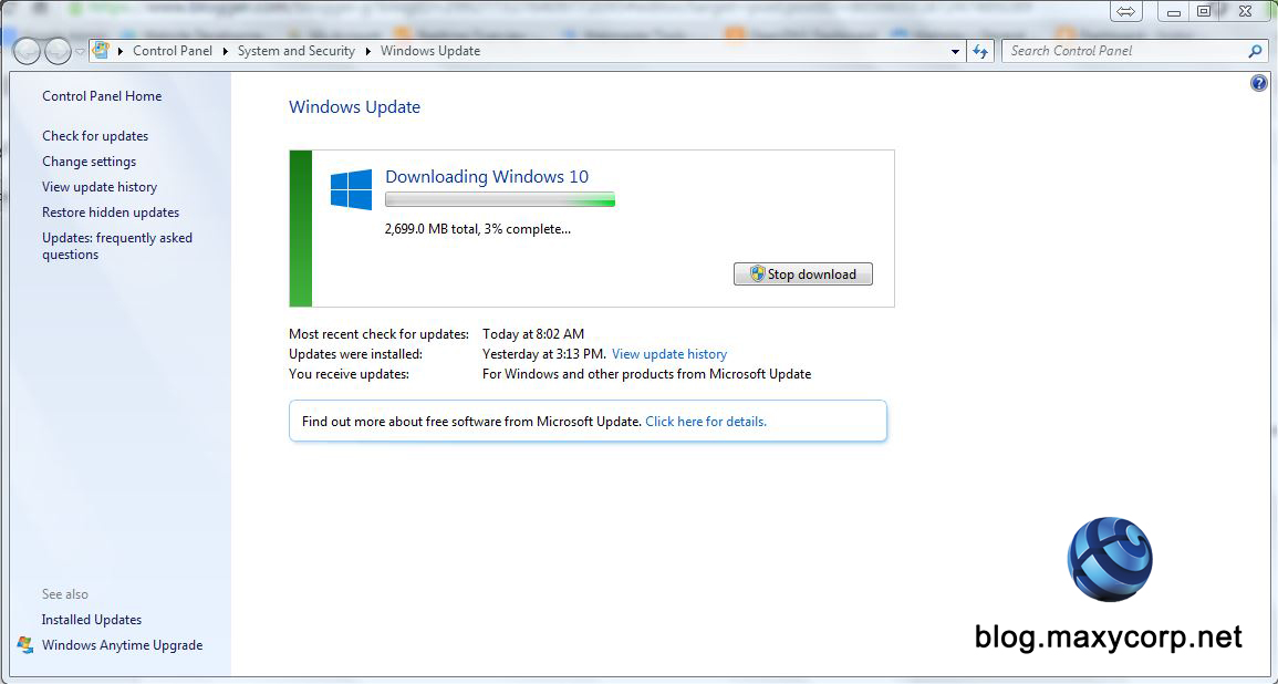 Windows 10 Upgrade Report ~ Maxycore IT Consultants