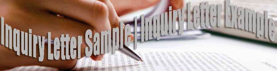 Effective Business Communication: Inquiry Letter Sample | Inquiry ...