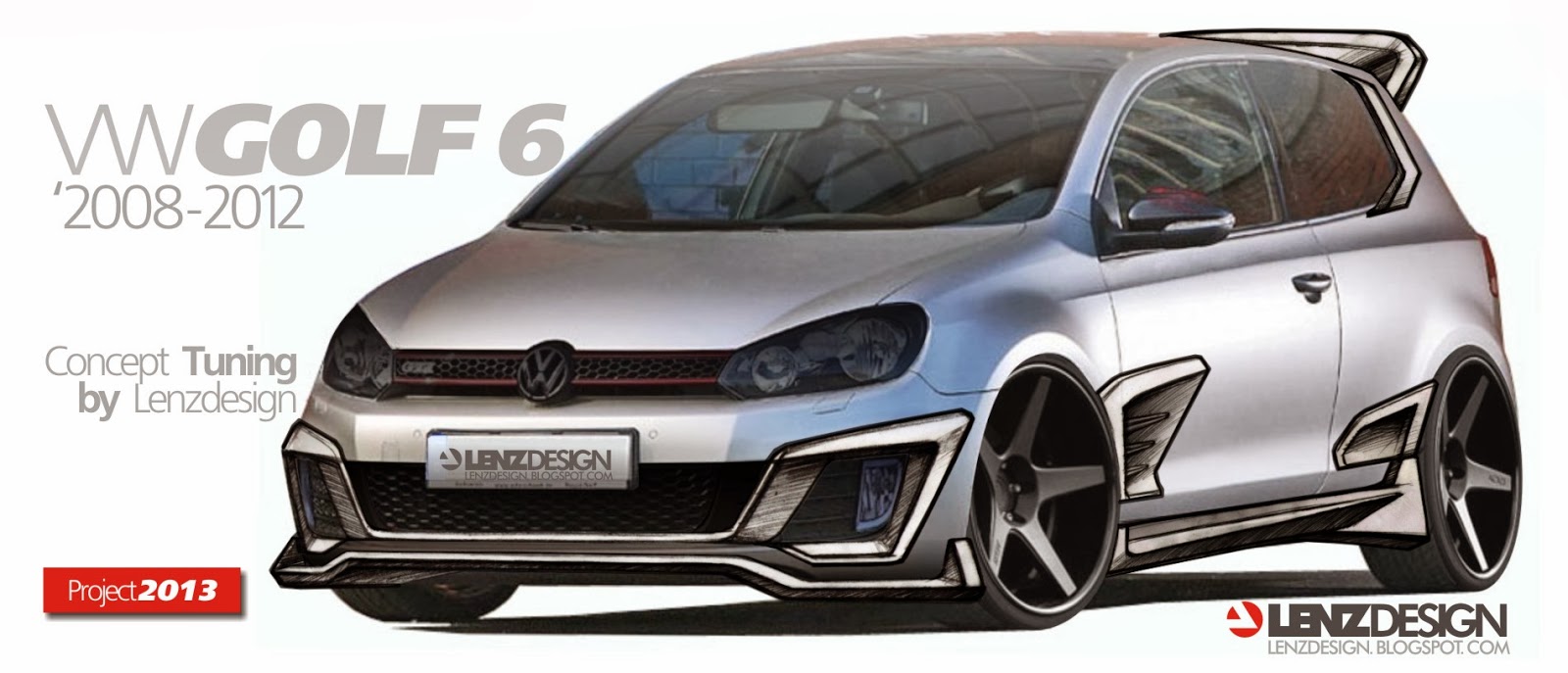 VW Golf 6 Tuning Israel - Lenzdesign Performance Body Kit Project ...