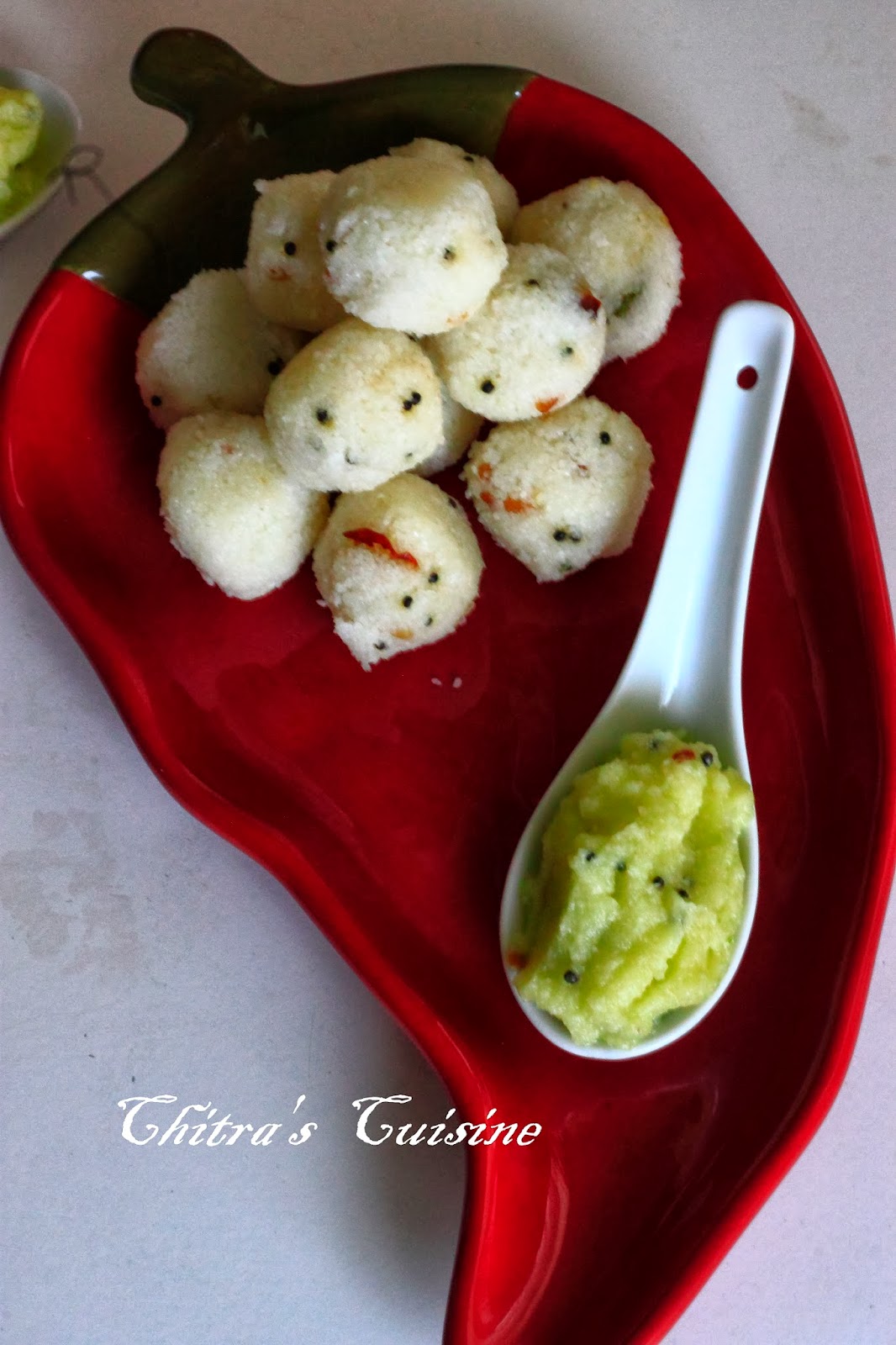 Chitra's Cuisine: Steamed Rice Balls/Upma Kozhukattai
