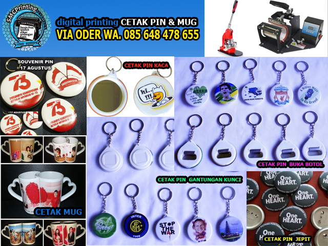 Produk SMCPrinting: Digital Printing Cetak PIN & MUG