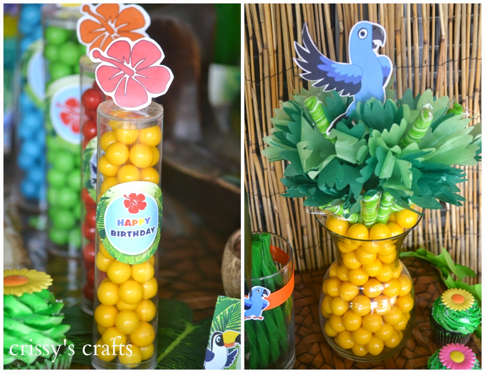 Crissy's Crafts: Rio 2 Inspired Party - It's on in the Amazon!