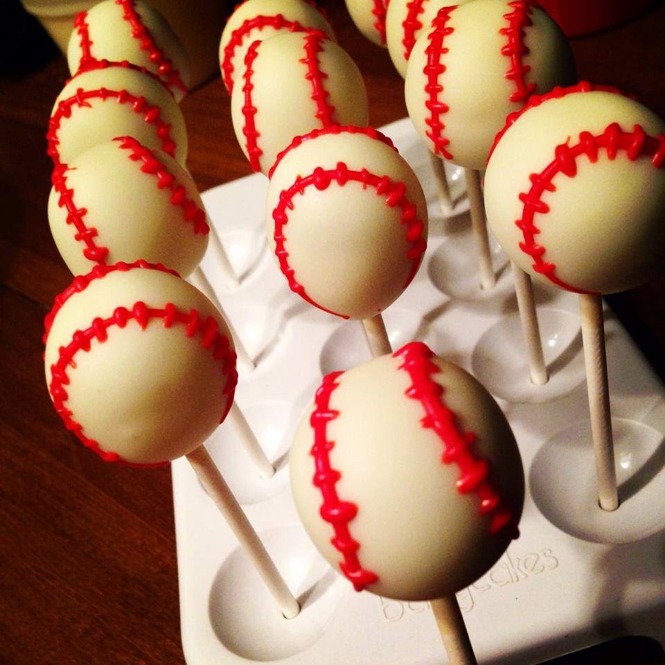 Gust Gab: Baseball Cake Pops - Everyday O'Cake'sions!