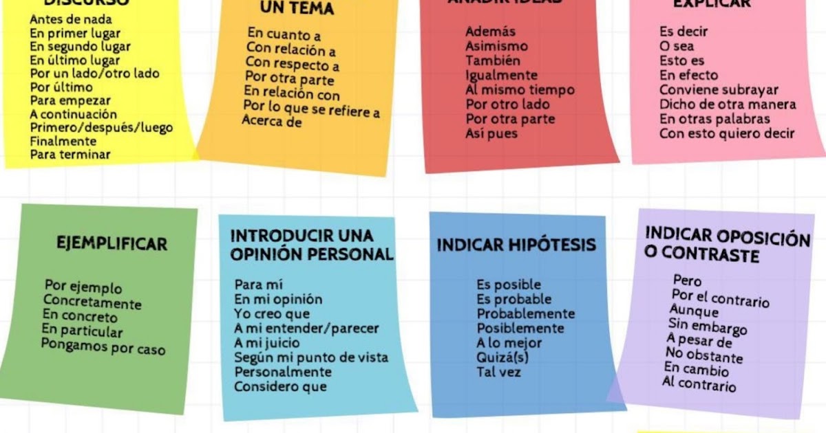 sexto paso a paso: Los conectores