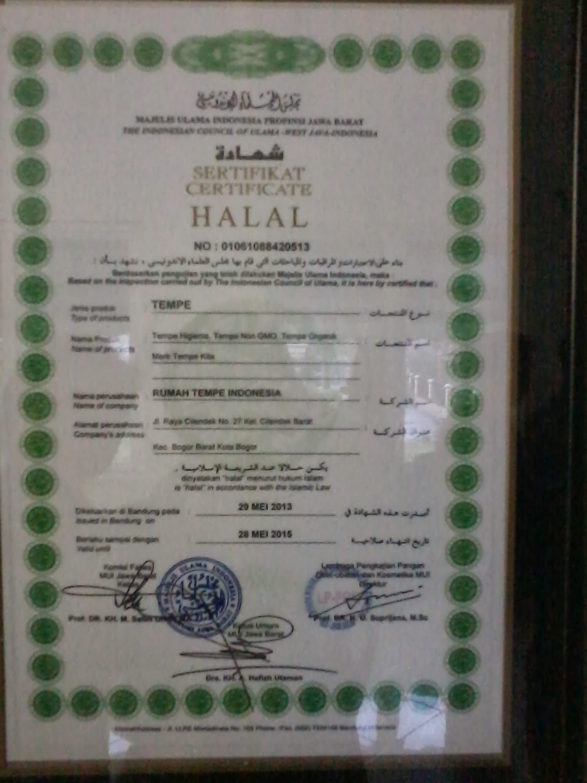 Hasil Observasi ke Koperasi Produsen Tempe Tahu Indonesia (KOPTI) Kab ...