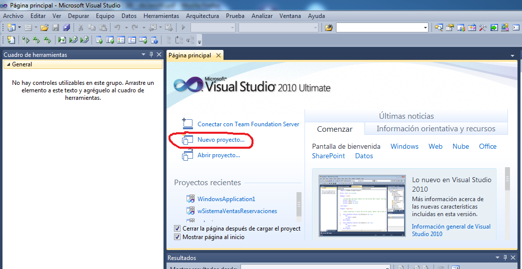 infotutoriales: Aprendiendo Visual Basic.Net - Nuestra Primera aplicacion