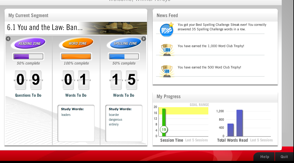 Ms. Kline Online: Read 180 Topic Software Component