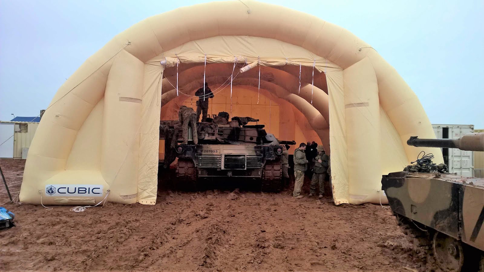 Cubic Defense inflatable shelter - Case Study