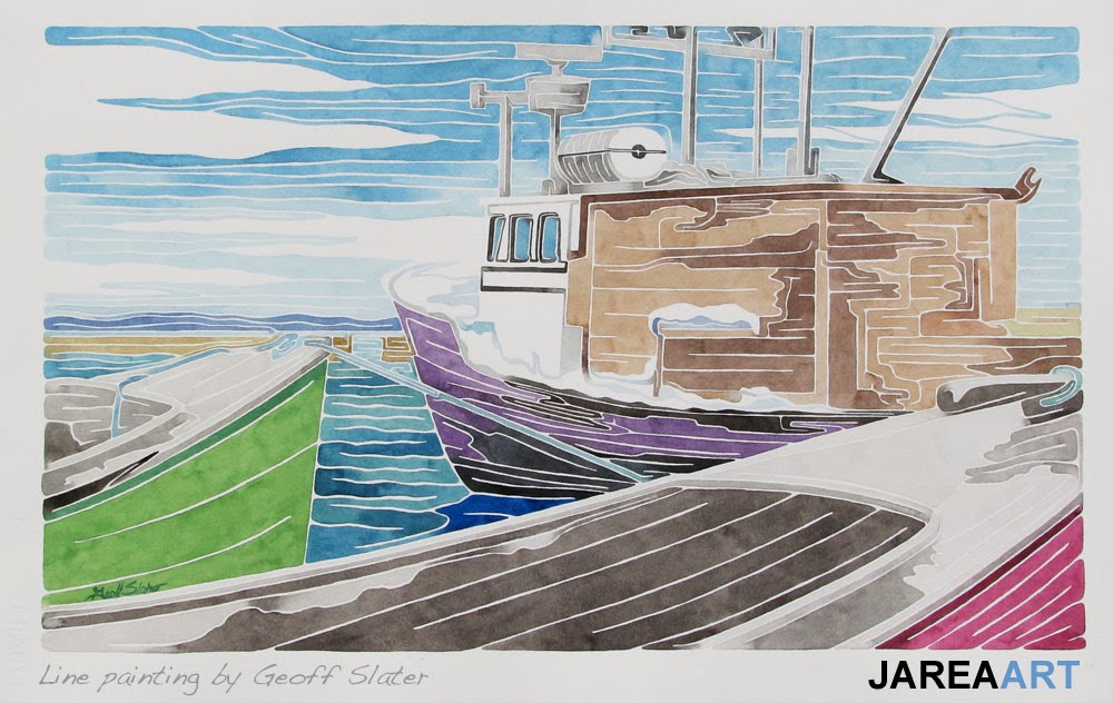 Jarea Art Studio: Line Painting by Geoff Slater
