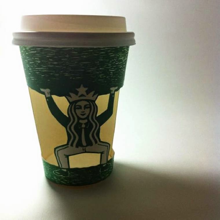 25 Ilustrasi Aksi Bersahaja Maskot Starbucks Apabila Keluar Dari Kepompong