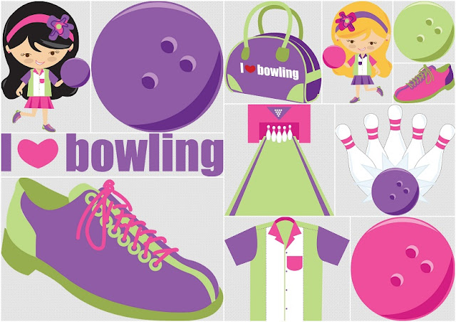 Bowling Quinceanera: Girls Doing Bowling Clipart. | Oh My Quinceaneras!