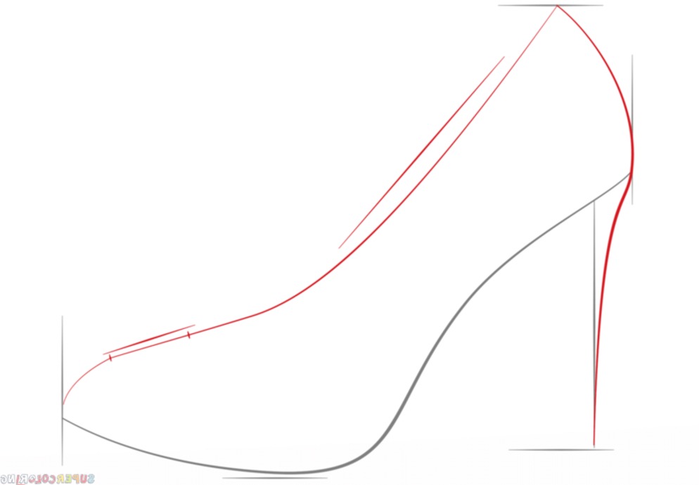 How To Draw High Heels